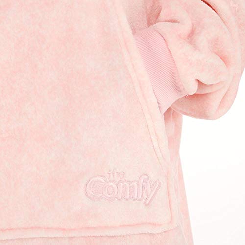 THE COMFY Dream | Oversized Light Microfiber Wearable Blanket, Seen on Shark Tank, One Size Fits All, (Heather Pink)