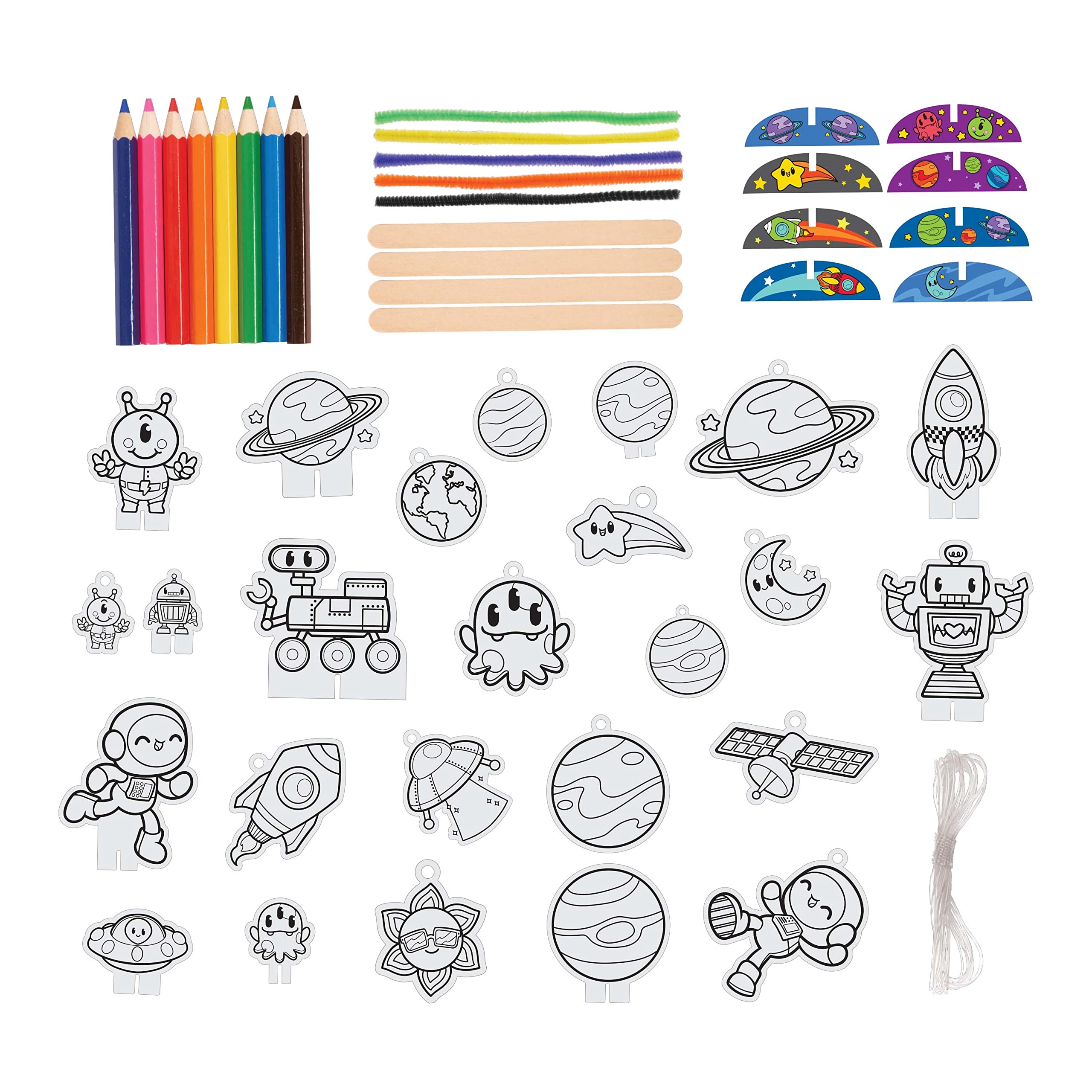 Just Play Shrinky Dinks Out of This World 51-piece Arts and Crafts Kit, Kids Toys for Ages 3 Up, Medium