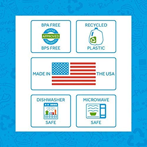 Re Play Made in USA - 6pk of 8.7" Replacement Straws for Re-Play Straw Cups - Reversible - No Pull Out Straight or Flexible Bend