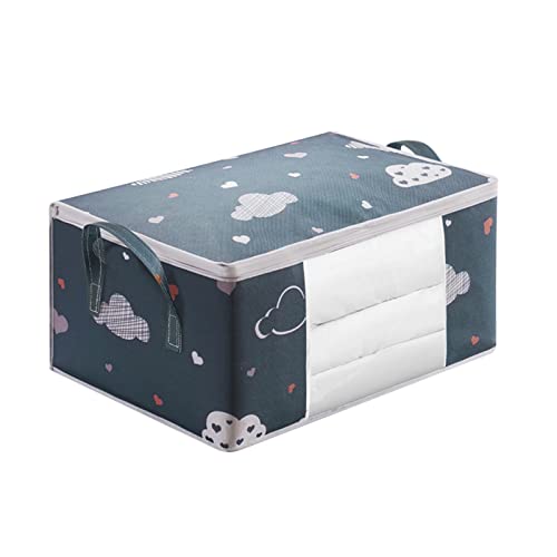 Kadlawus Folding Organizer Bag - Comforter Storage Bag for Comforters, Pillows, Blankets, Bedding/Quilt, Blanket, Duvet, Space Save Machine Washable