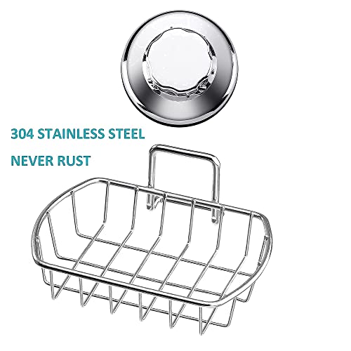 iPEGTOP Suction Cup Deep Shower Caddy Bath Wall Shelf & Soap Dish for Large Shampoo Shower Gel Holder Bathroom Storage
