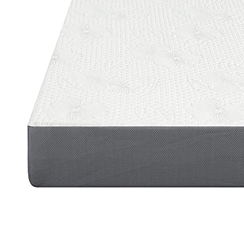 PrimaSleep 7 Inch Gel Infused Superior high-Density Memory Foam Mattress, CertiPUR-US® Certified, Gray, Full