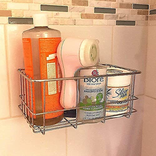 iPEGTOP Suction Cup Deep Shower Caddy Bath Wall Shelf & Soap Dish for Large Shampoo Shower Gel Holder Bathroom Storage