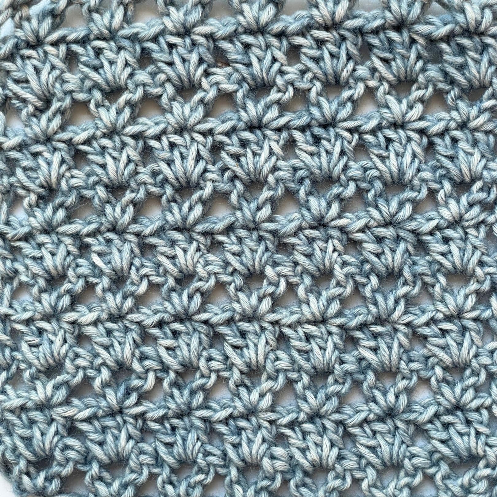 Cotton to The Core Cotton Yarn for Crocheting, 6 Skeins, 852Yds/300G, Free Patterns - Soft Baby Yarn for Knitting - 3 DK Light Worsted Weight - Ocean Blue