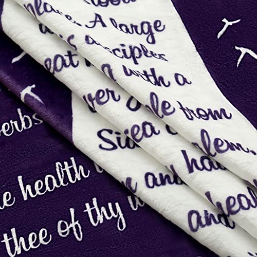 Christian Gifts for Women and Men Bible Verse Throw Blanket Super Soft Fleece Blanket Religious Gifts Inspirational and Spiritual Scriptures Blankets
