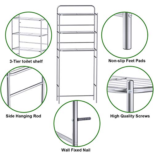 Tangkula 3-Tier Toilet Shelf