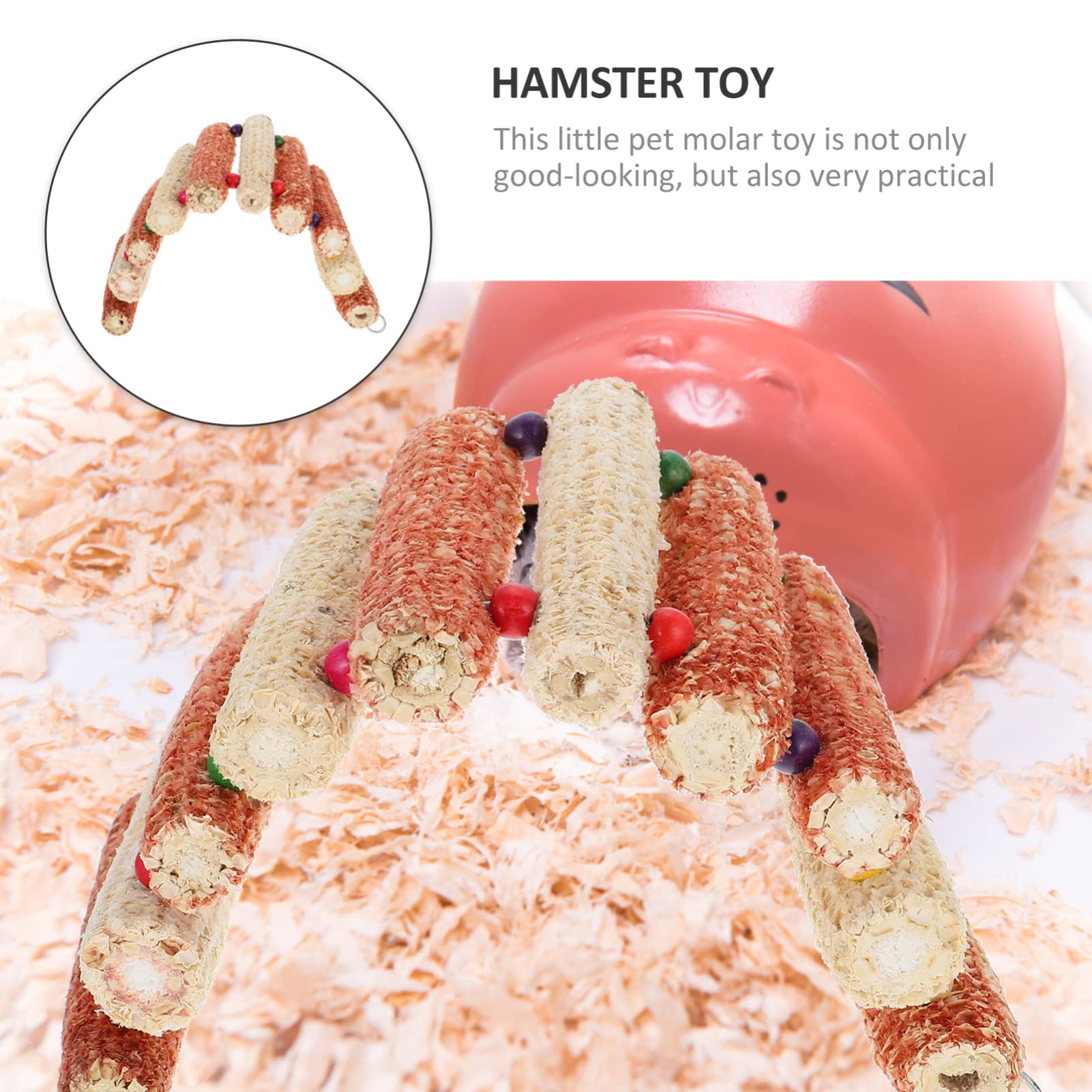 Mipcase Hamster Toy Decorative Bunny Plaything Decorative Chinchilla Toy Bunny Supply Bunny Toy Hamster Accessory Decorative Hamster Plaything Wear-Resistant Chinchilla Plaything