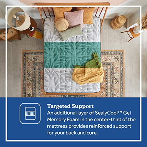 Sealy Posturepedic Spring Silver Pine Faux Eurotop Firm Feel Mattress and 5-Inch Foundation, King