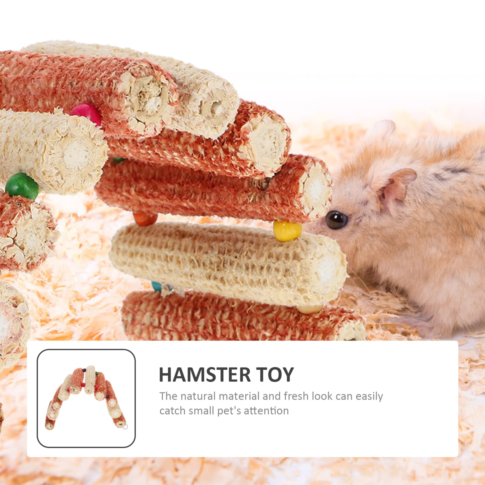 Mipcase Hamster Toy Decorative Bunny Plaything Decorative Chinchilla Toy Bunny Supply Bunny Toy Hamster Accessory Decorative Hamster Plaything Wear-Resistant Chinchilla Plaything