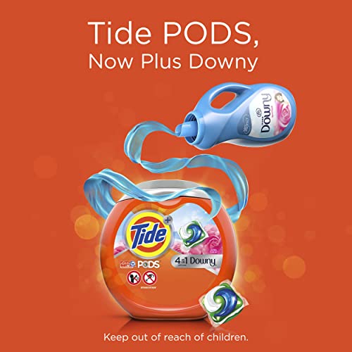Tide PODS with Downy, Liquid Laundry Detergent Pacs, April Fresh, 85 count