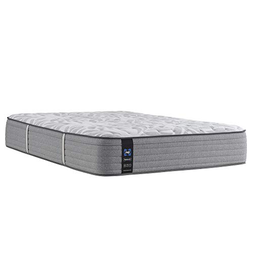 Sealy Posturepedic Spring Silver Pine Faux Eurotop Firm Feel Mattress and 5-Inch Foundation, King