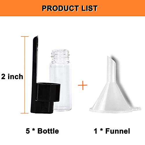 5 Pack Portable Plastic Storage Bottle for Outdoor Camping Travel