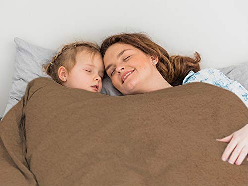 JMR Fleece Throw Blankets for Bed, Couch, or Sofa - Ultra-Soft and Warm Microfiber Plush Blanket for Home and Outdoor Use (Beige, 108X90)