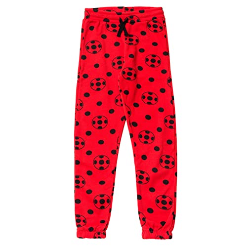 Miraculous Ladybug Little Girls Fleece 2 Pack Leggings Black/Red 7-8