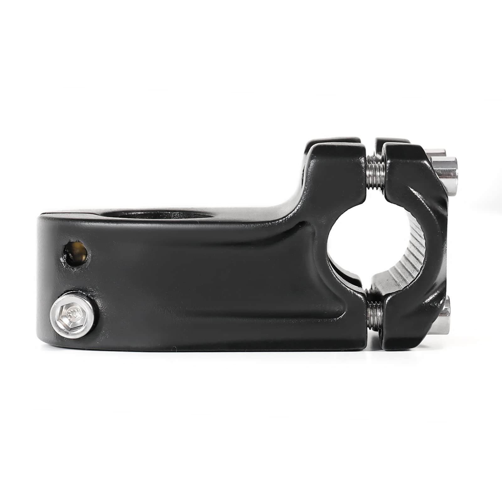 BMX Downhill Bike Stem Aluminum Alloy Fixed Gear Bicycle Handlebar Stem 28.6x22.2mm 0 Degree Black
