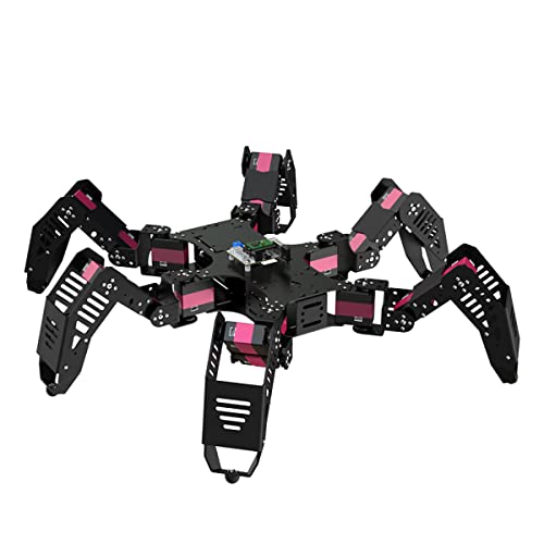 HIWONDER Hexapod Robot Kit Spider Walking Carwling Robot, Self-sabilizing STEAM Robotics Kit with Detailed Tutorial