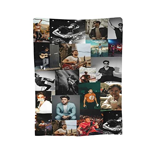 DanaJLessard Flannel Blanket Niall Singer Horan Throws Blanket Fleece Air Conditioning Blankets All Season 60"x50"