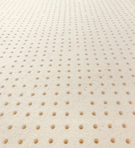 OrganicTextiles 2” Inch Organic Latex Mattress Topper Pad [GOLS Certified] with Natural Bamboo Cover Protector (Twin Size, Medium), Superior Pressure Relief, Breathable and Cooling, Made in USA