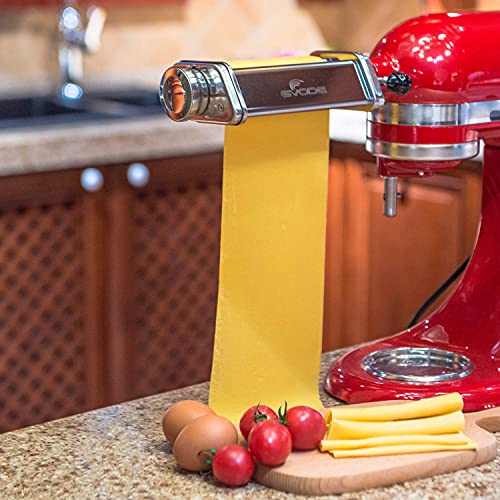 Pasta Roller Attachment for KitchenAid Stand Mixer, Stainless Steel Pasta Attachment for KitchenAid Stand Mixer, for Kitchen aid Mixer Accessories by Gvode