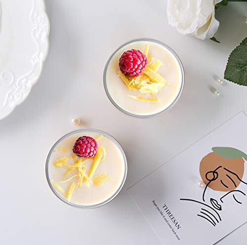 EUSOAR Disposable Ramekins, Gold 50pcs 5oz Mini Aluminium Foil Baking Cups with Lids Creme Brulee Cupcake Liners, Desert Cheesecake Pans Flan Molds Tin Cups Containers for Party Favor Birthday