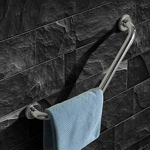 CRODY Bath Wall Attachment Handrails,Grab Bar Rails Bathroom Grab Bar, Wall-Mounted Straight Hair Towel Rack, Sturdy Stainless Steel Shower Safety Handle for Bathtub, Toilet, Bathroom, Kitchen