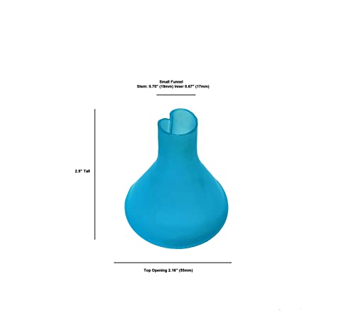 IQ Labs 2 Funnel (New Model) Great for Vitamin Energy Powders Wide Mouth Fits Most Plastic Bottles