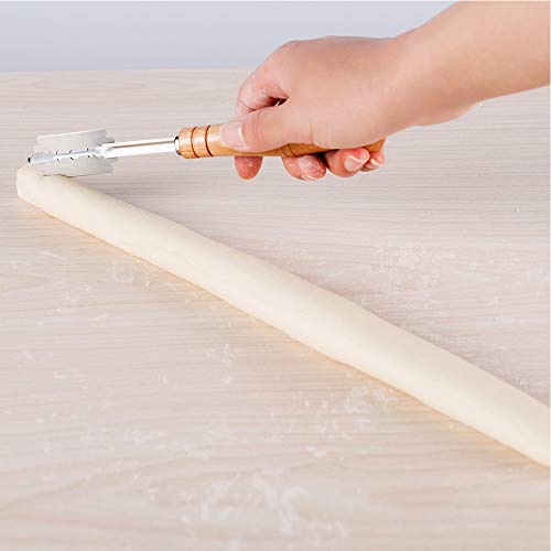 Premium Hand Crafted Bread Lame Included 5 Blades and Leather Protective Cover - Best Dough Scoring Tool by YMHB