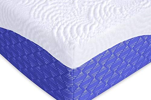 SLEEPLACE 12 Inch METIS Multi Layer Memory Foam Mattress Cobalt Blue (KING)