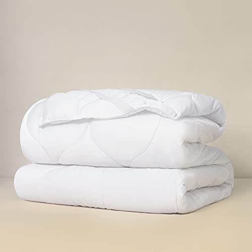 Buffy Eucalyptus Mattress Topper - Plushy, Down-Alternative Fill, Vinyl-Free, Ultra Smooth with Noiseless Elastic Bands (8-21β Fitted Deep Pocket, Queen)