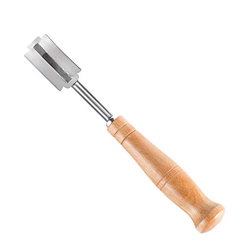 Premium Hand Crafted Bread Lame Included 5 Blades and Leather Protective Cover - Best Dough Scoring Tool by YMHB