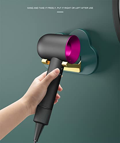 Hair Dryer Holder Wall Mounted Self Adhesive,Bathroom Hair Blow Dryer Rack, Hair Tool Organizer