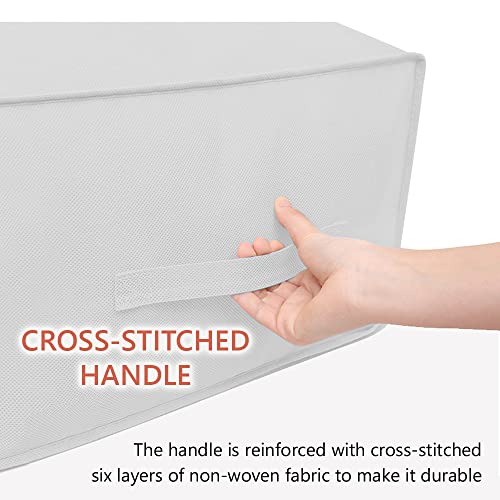 large clothing storage 3 blanket storage bag,Clothes Storage Bins -with zipper, Clear Window & Sturdy Carry Handles, storage bags for blankets and quilts,Toys 60 L