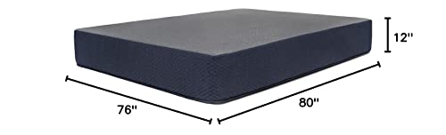 Dreamfoam Bedding Chill 12" Gel Memory Foam Mattress, King- Made in Arizona