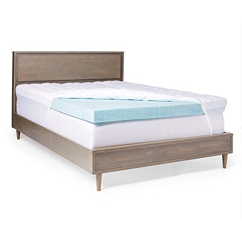 Slumber Solutions Gel 4-inch Memory Foam and 1.5-inch Fiber Mattress Topper King