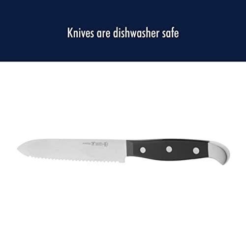 HENCKELS Statement Razor-Sharp 5-inch Serrated Tomato Knife, German Engineered Informed by 100+ Years of Mastery