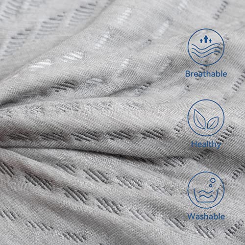 Vyfipt Tri Folding Mattress Twin Size,4 Inch Foldable Memory Foam Mattress Topper, Portable Bed,Guest Bed, Camping Bed,Travel Mat for Adults & Kids, Fold Up Pad 75"×39"×4", Grey (Twin)