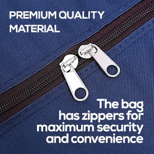Large Blue Duffel Storage Bag - Premium-Quality Heavy Duty 600D Polyester Oxford Cloth with Handles and Reinforced Seams - 42" x 16" x 20" Inches (110 x 40 x 52 Centimeters)