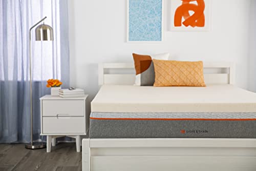 Craft & Trade CopperGel Cooling Pressure-Relieving Memory Foam Mattress Topper, 3-Inch, King