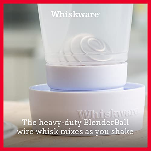 Whiskware Pancake Batter Dispenser and Mixer with BlenderBall Wire Whisk for Cupcakes, Muffins, Crepes, and more