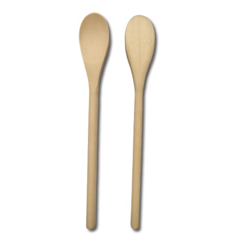 6 Piece Wooden Spoon Set - Healthy Non Stick Cooking Utensils for Mixing Stirring and Cooking Purposes