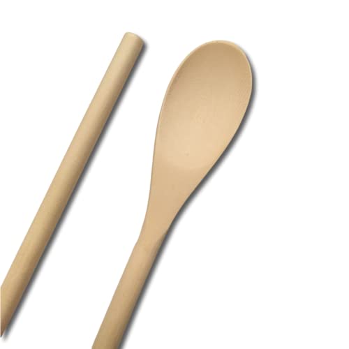 6 Piece Wooden Spoon Set - Healthy Non Stick Cooking Utensils for Mixing Stirring and Cooking Purposes