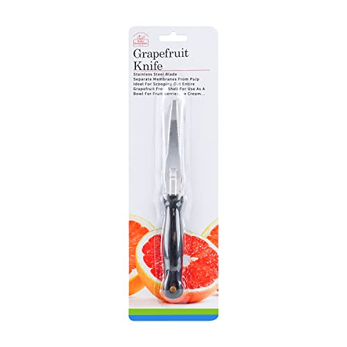 Better Houseware Grapefruit Knife curved serrated Stainless Steel Knife w/Nylon Handle, Serrated Edge grapefruit peeler knife, kiwi knife, lemon zester, Dishwasher Safe | Kitchen Utensils