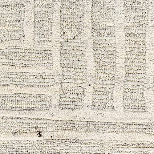 Hauteloom Chapais Wool Living Room, Bedroom Area Rug - Bohemian, Transitional - Gray, LightSlate, Charcoal - 8' x 10'