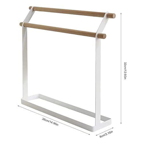 FCMLD Removable Towel Holder Jewelry Stand Loor-Standing Towel Rack Accessories for Bathroom Living Room 38 X 32 X 8cm