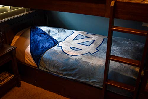 Dormitory 101 UNC Chapel Hill Tar Heels Premium Quality Plush Fleece Blanket - X Large 60"X80". Fits Queen or Twin XL Bedding. Great Gifts