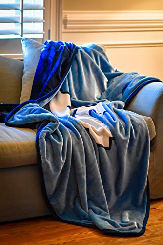 Dormitory 101 UNC Chapel Hill Tar Heels Premium Quality Plush Fleece Blanket - X Large 60"X80". Fits Queen or Twin XL Bedding. Great Gifts