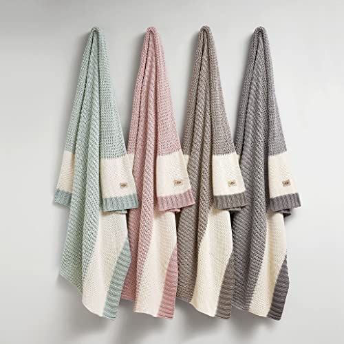 UGG - Margaux Throw Blanket - Soft Sweater Knitted Throw Blanket - 50" x 70" - Warm Accent Blanket for Couch or Bed - Cozy Home Décor - Clear Creek