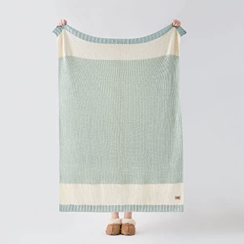 UGG - Margaux Throw Blanket - Soft Sweater Knitted Throw Blanket - 50" x 70" - Warm Accent Blanket for Couch or Bed - Cozy Home Décor - Clear Creek