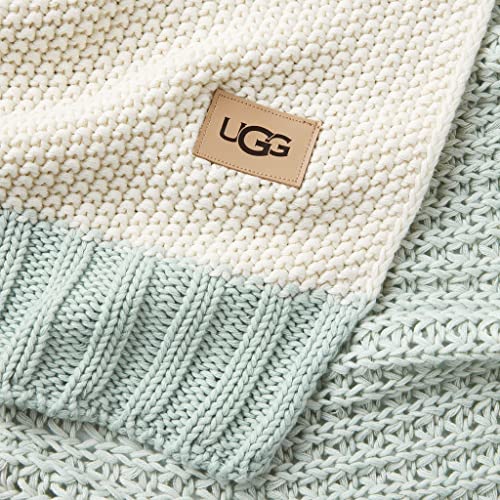 UGG - Margaux Throw Blanket - Soft Sweater Knitted Throw Blanket - 50" x 70" - Warm Accent Blanket for Couch or Bed - Cozy Home Décor - Clear Creek