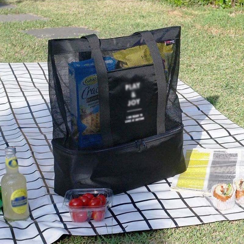Yealise Family Picnic Bag Camping Travel Storage Handbag Portable Multipurpose Beach Bag